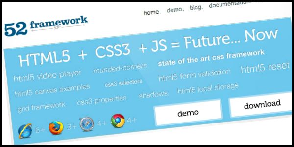 HTML5 + CSS3 Frameworks