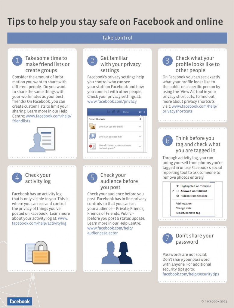No Dia da Internet Segura 2014 o Facebook divulga dicas de segurança