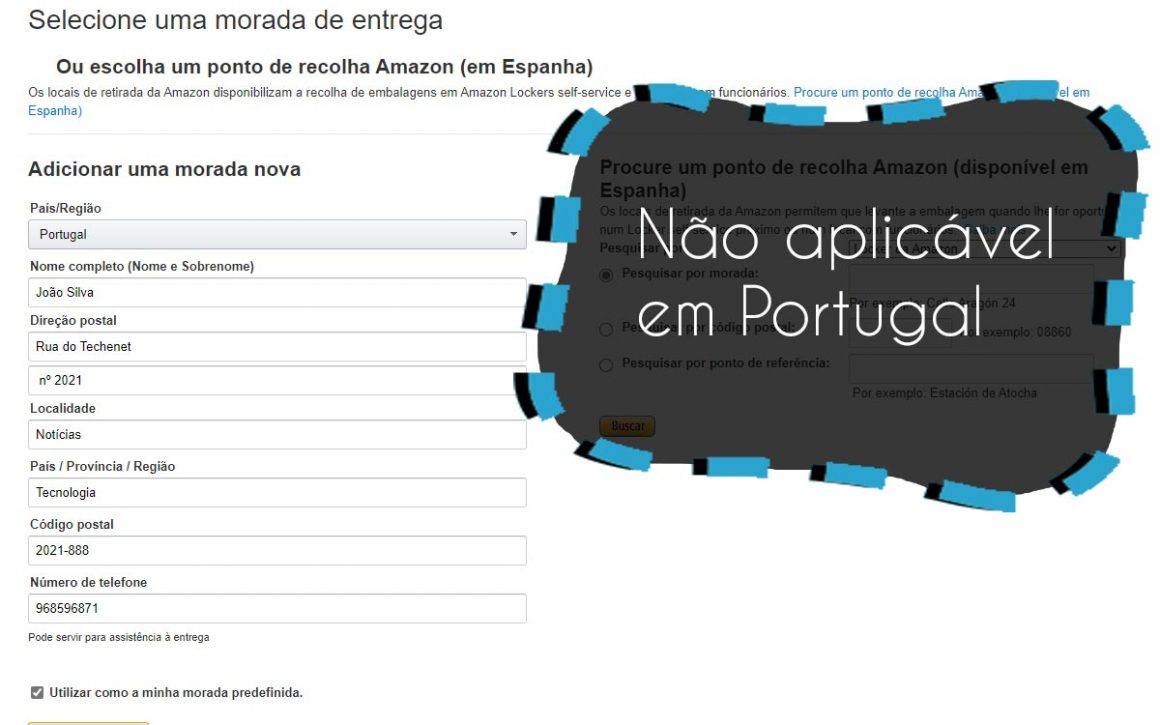 Como comprar na Amazon Espanha a partir de Portugal