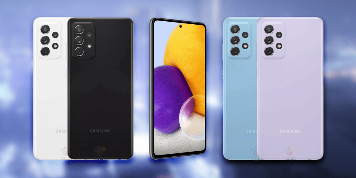 Samsung Galaxy A72 em novas imagens e especificações são reveladas