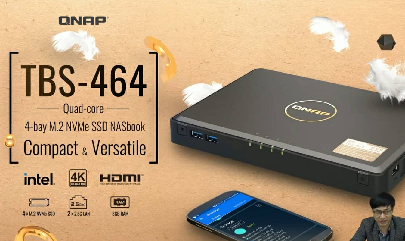 QNAP NASbook TBS-464: um NAS compacto e poderoso