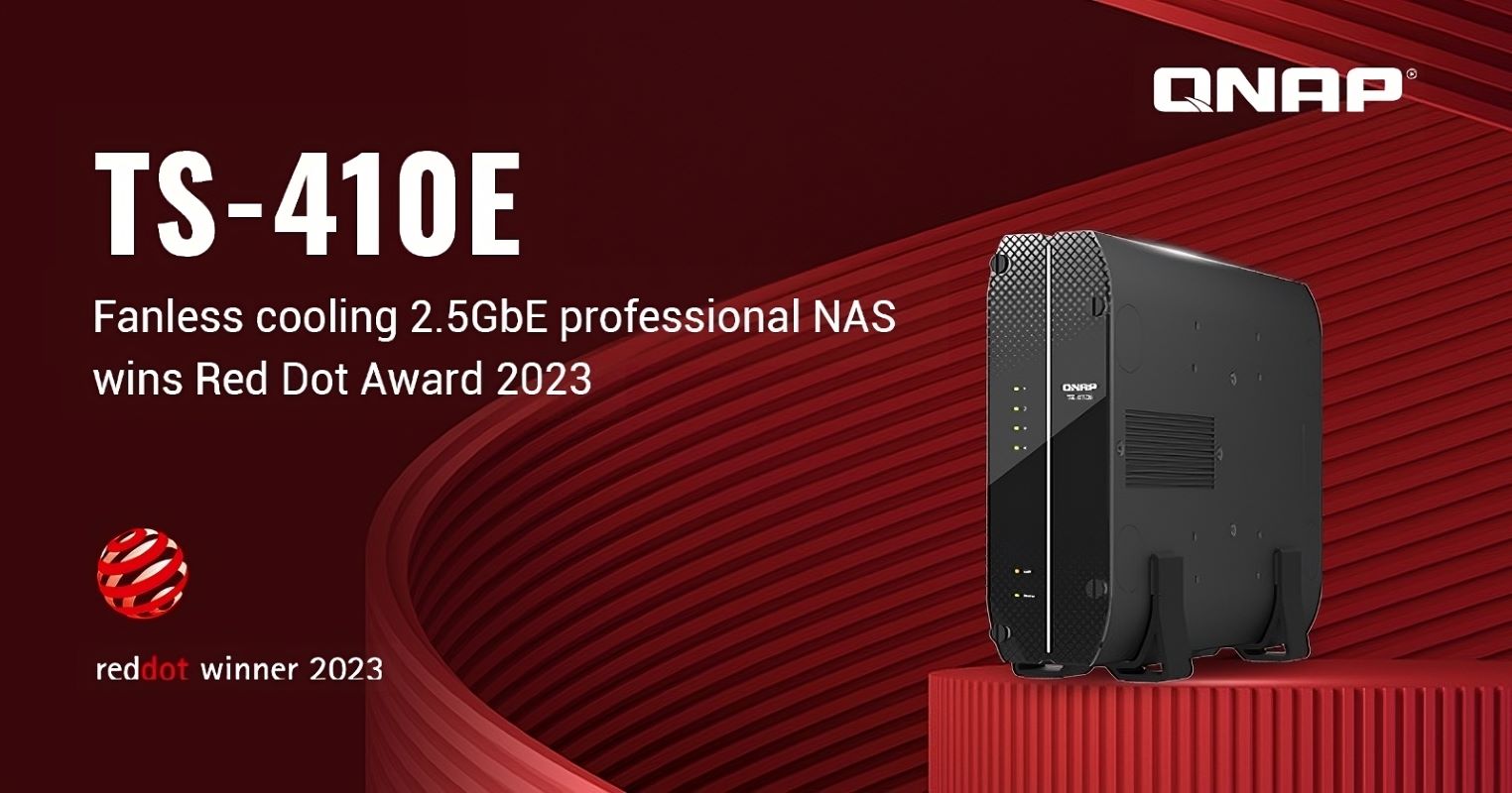 NAS TS-410E da QNAP ganha prémio Red Dot