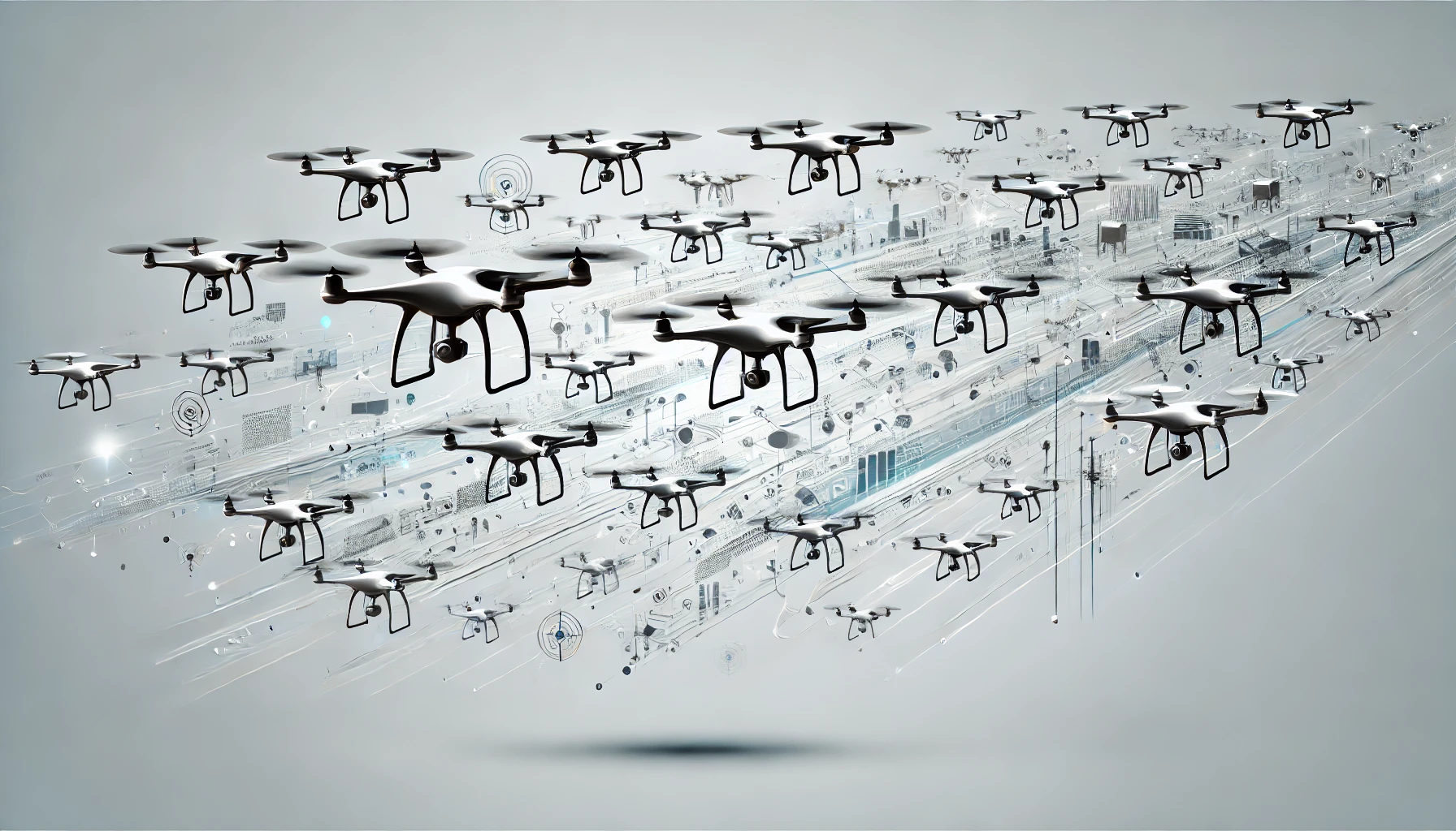 Enxames de drones com IA expandem-se para além da defesa
