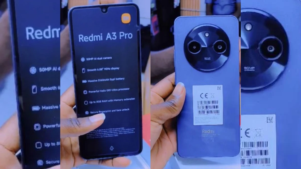 Xiaomi Redmi A3 Pro: Novo smartphone barato tem design revelado