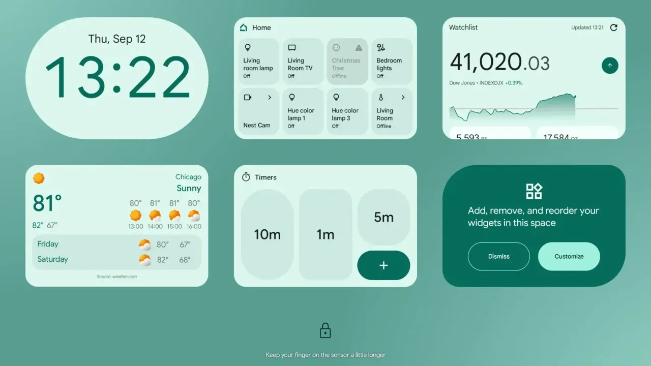 Android 15 terá widgets redimensionáveis para dispositivos com grandes ...