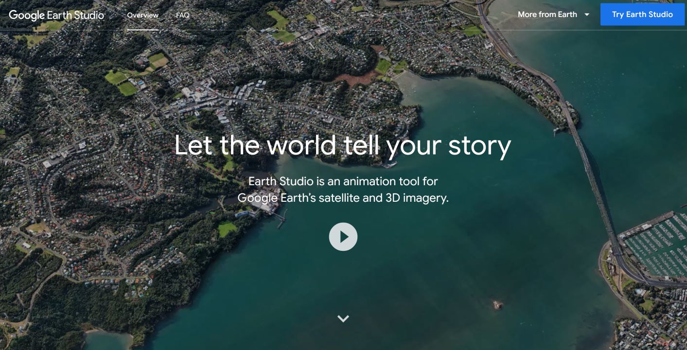 Cria vídeos únicos com o Google Earth Studio