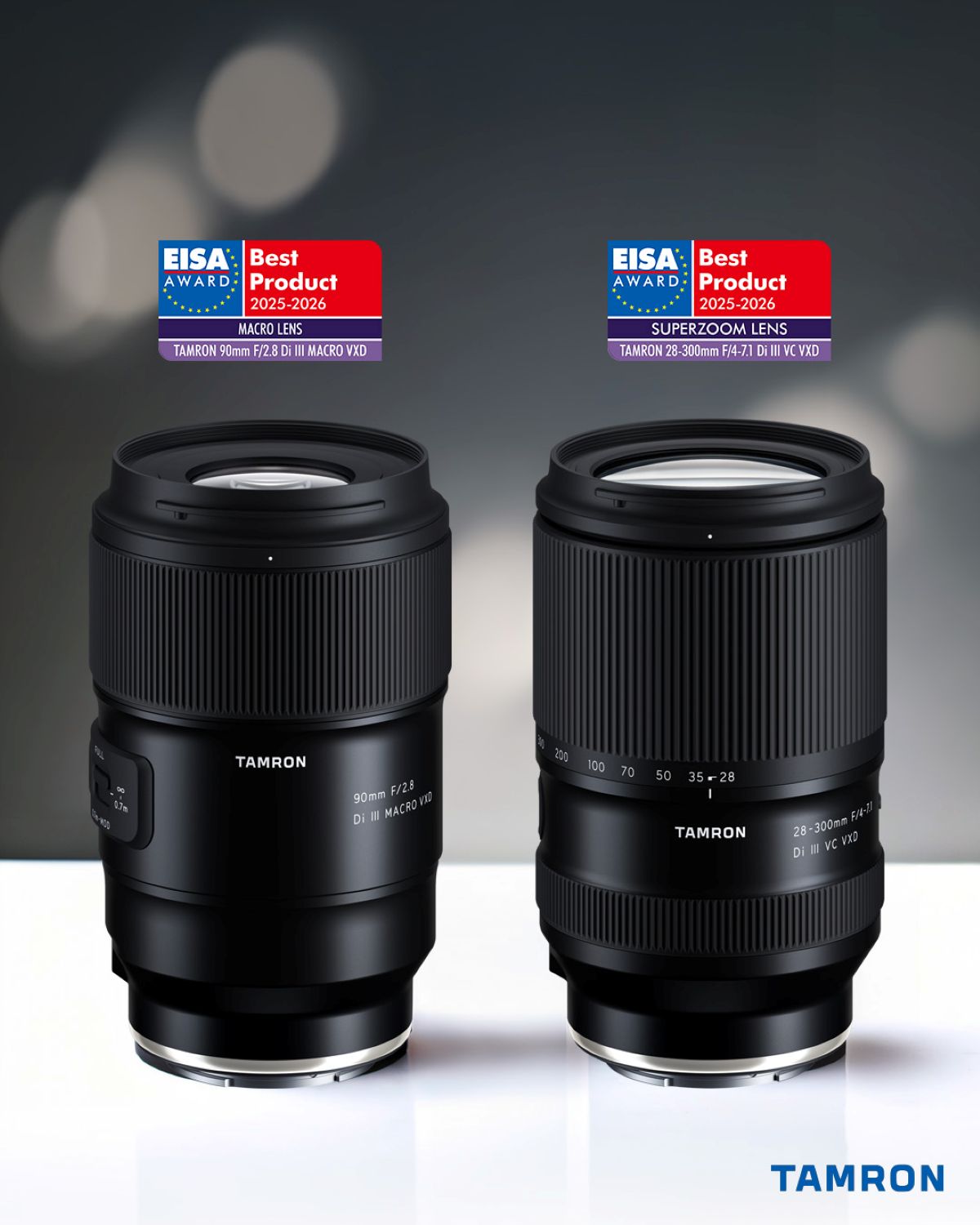 Tamron conquista 2 prémios EISA 2025-2026