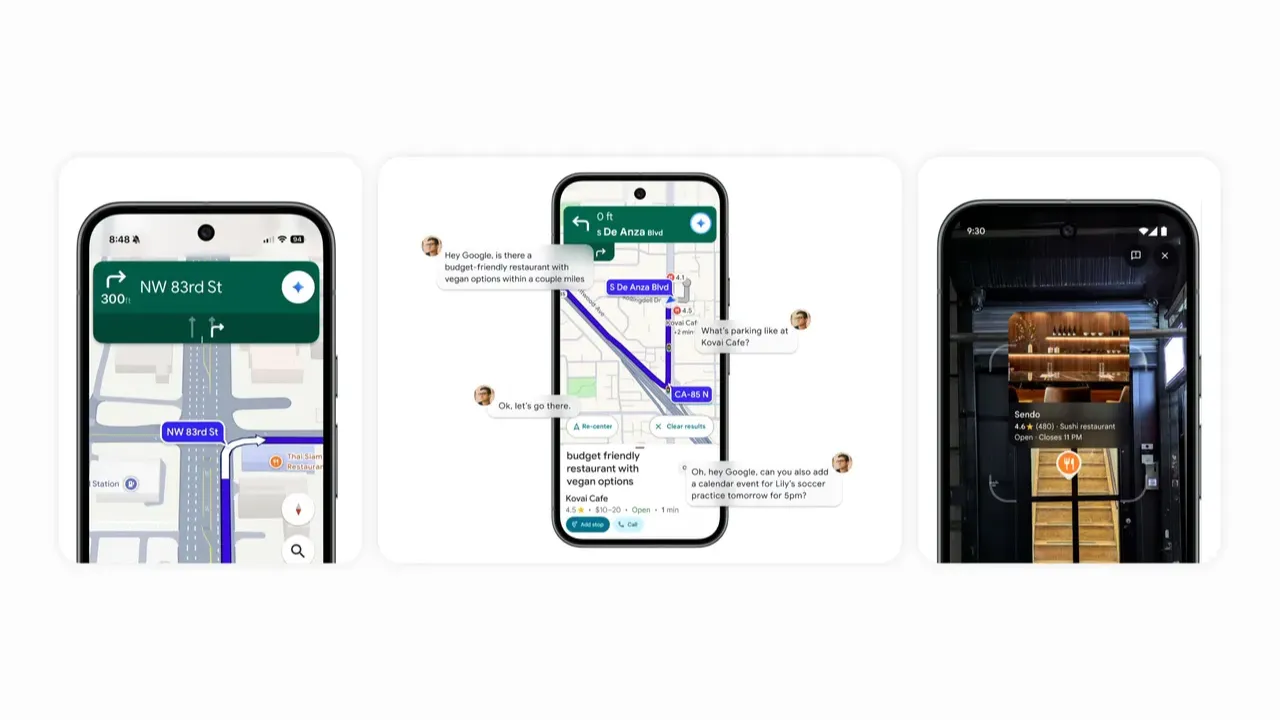 Google Maps e Gemini: a navegação por voz ganha um 'copiloto' inteligente